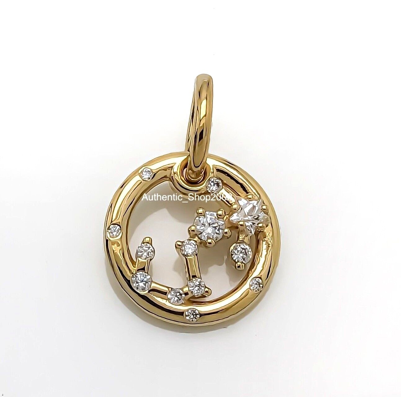 New 100% Authentic PANDORA 14K Gold Plated Scorpio Zodiac Dangle Charm ...