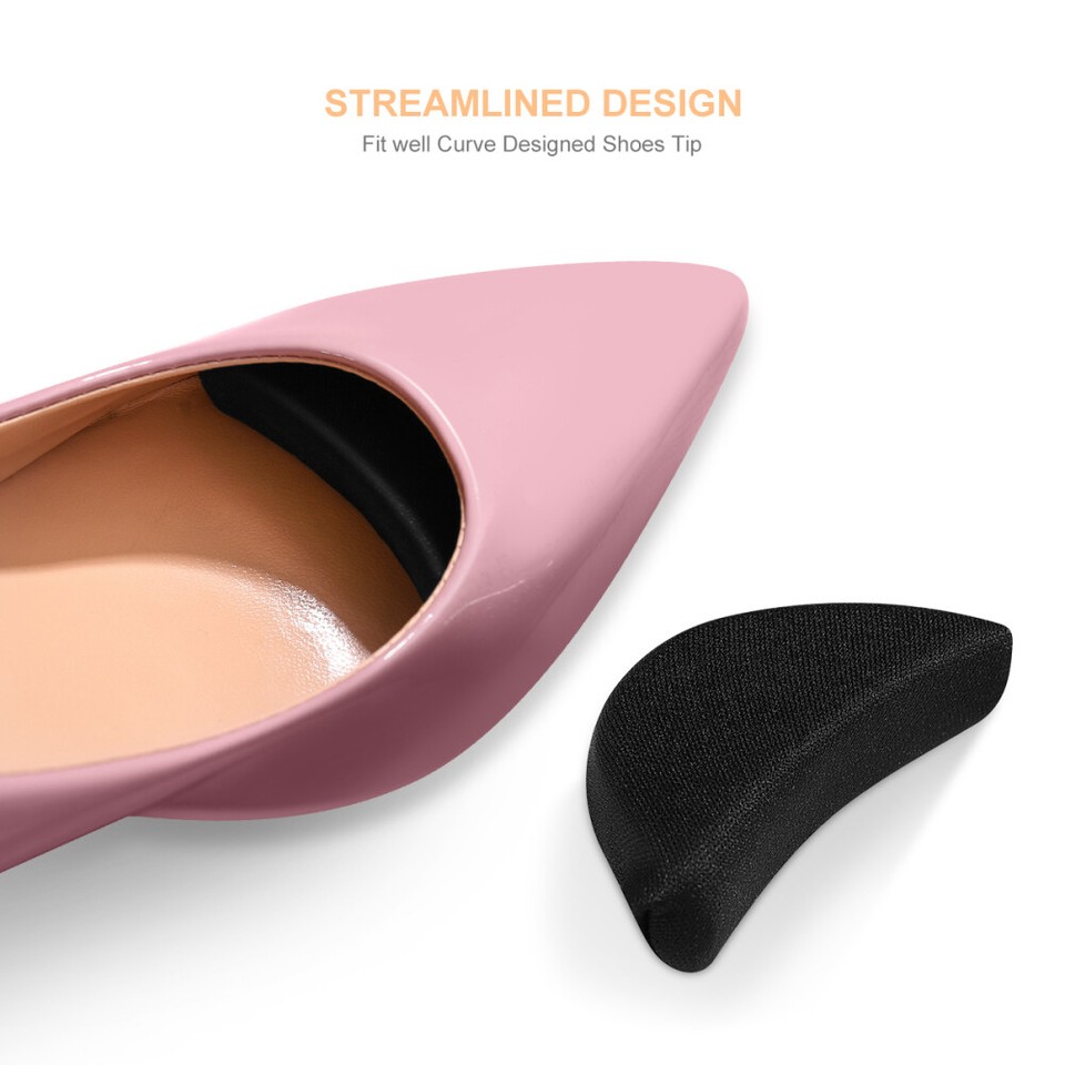 2 Pairs Toe Plug Shoe Inserts for Women Sponge Shoe Filler Shoes Too ...