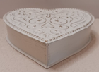 Embossed Metal Heart Box w/Hinged Lid | eBay