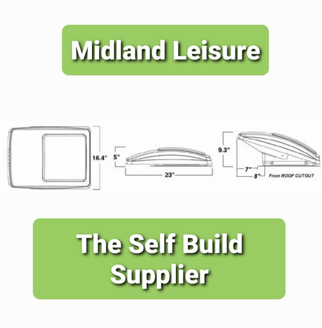 MAXXFAN Clear tint TOP DELUXE ROOF VENT Fan Vw crafter mercedes ...