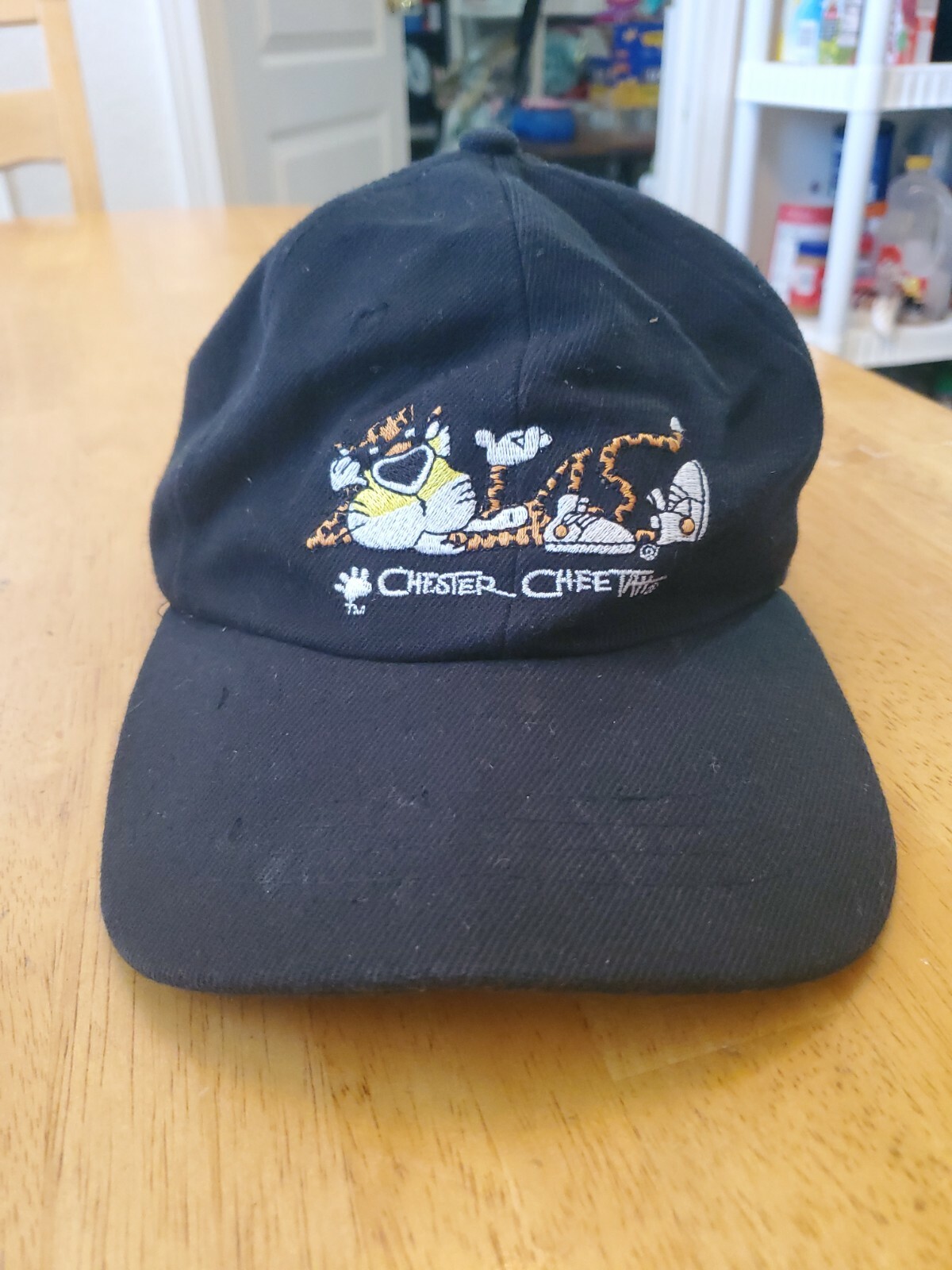 VINTAGE Cheetos Hat Cap Snap Back Black Chester Cheet… - Gem