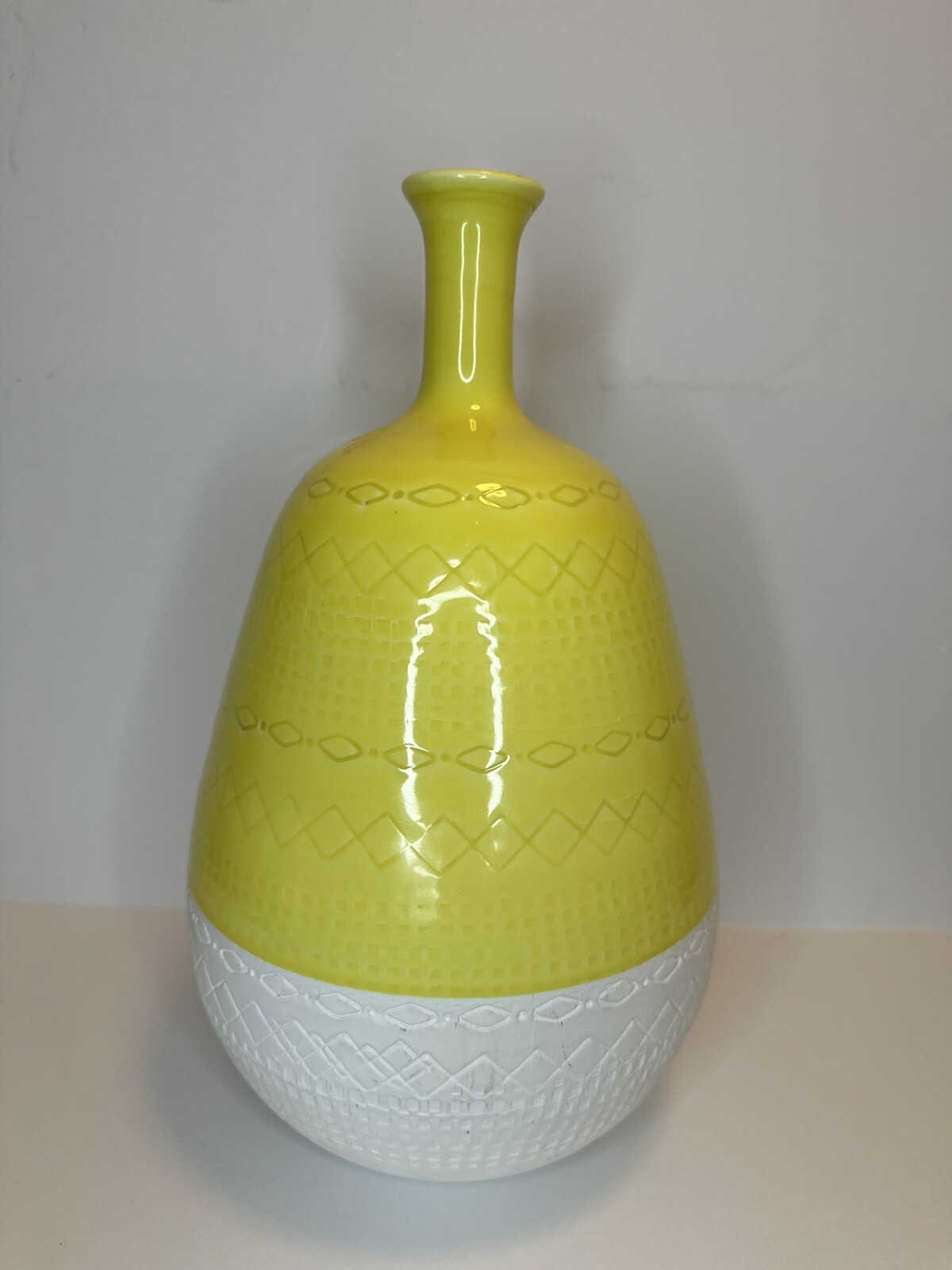 Mid Century Yellow Bitossi Style Vase Made In Italy Ceramiche Tadinate ...