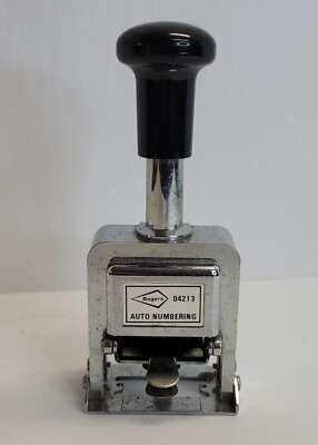 W.T. Rogers - Auto Numbering Metal Stamp 04213 6 Digit Auto Numbering ...