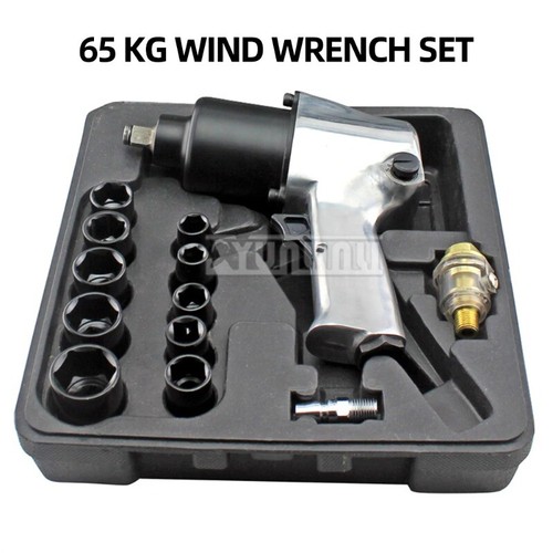 65kg Force Wind Wrench 1/2 12.5mm M22 Double Hammer Pneumatic Wrench ...