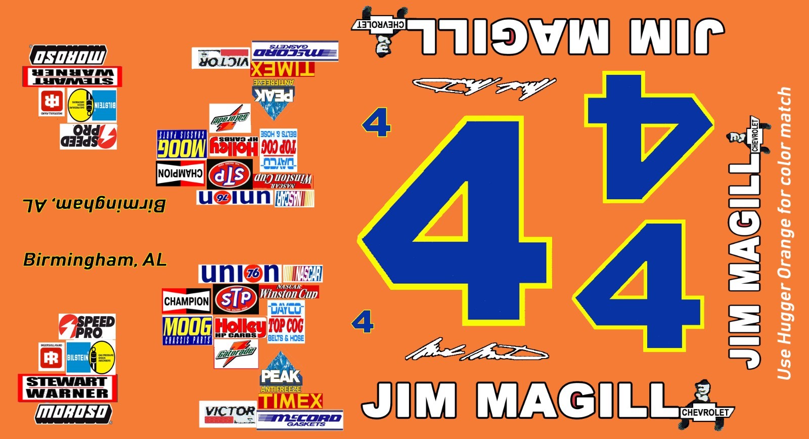 #4 Mark Martin Jim Magill Chevrolet 1983 1/24th - 1/25th Scale Decals ...