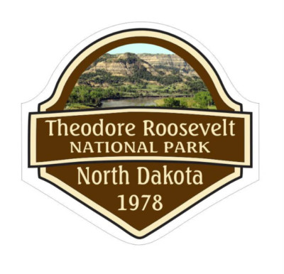12" theodore roosevelt national park north dakota bumper sticker decal ...