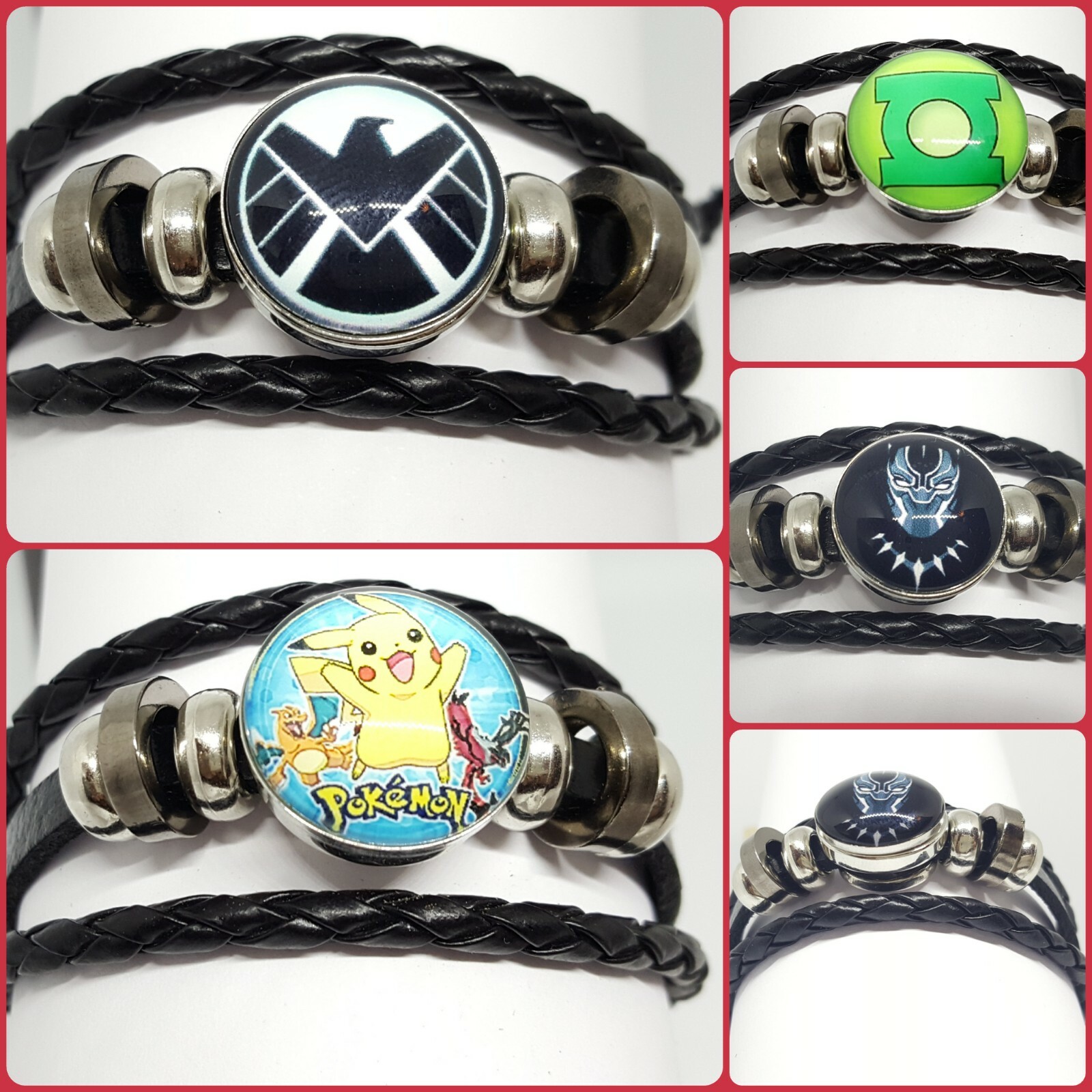 Super Hero Bracelet Wristband/ Superman/ Batman/ Flash/ Spiderman /Got ...