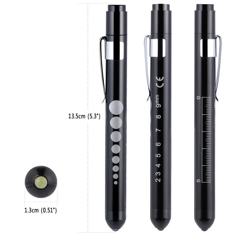 Multifunctional Pen Flashlight Graduated Pen Light Led Pen Flashlight ...