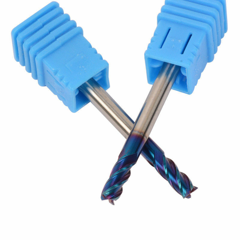 4mm HRC65° 4F Nano Tungsten Carbide End Mill Milling Cutter F Stainless ...