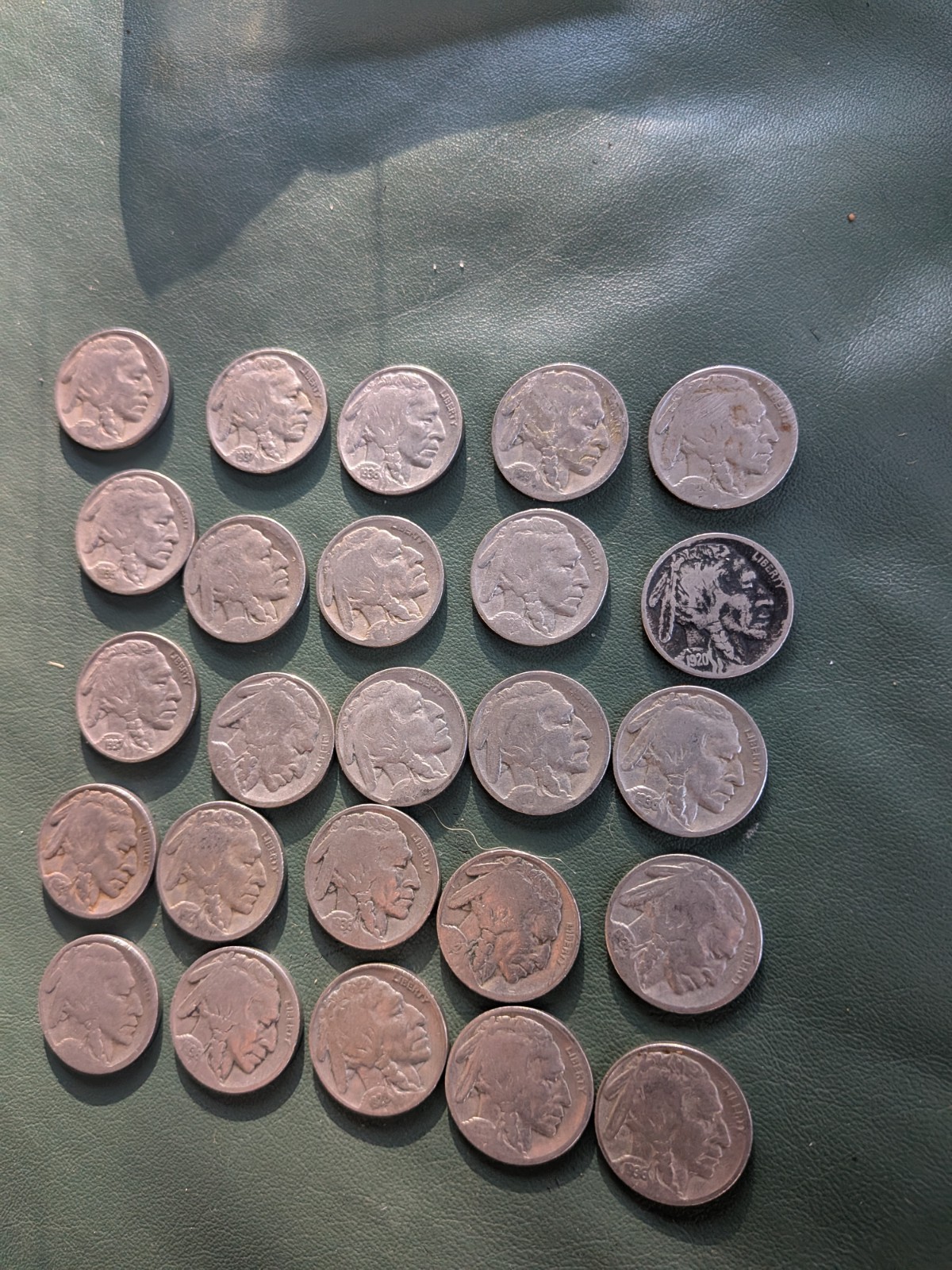 Lot Of 25 Buffalo Nickels Old Us Type Coins Dateless- 1938 | eBay