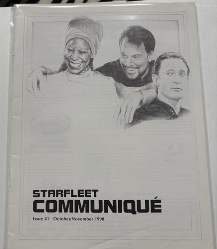Vintage 1990 Star Trek Fan Assoc Starfleet Communique Magazine Issue 41 ...