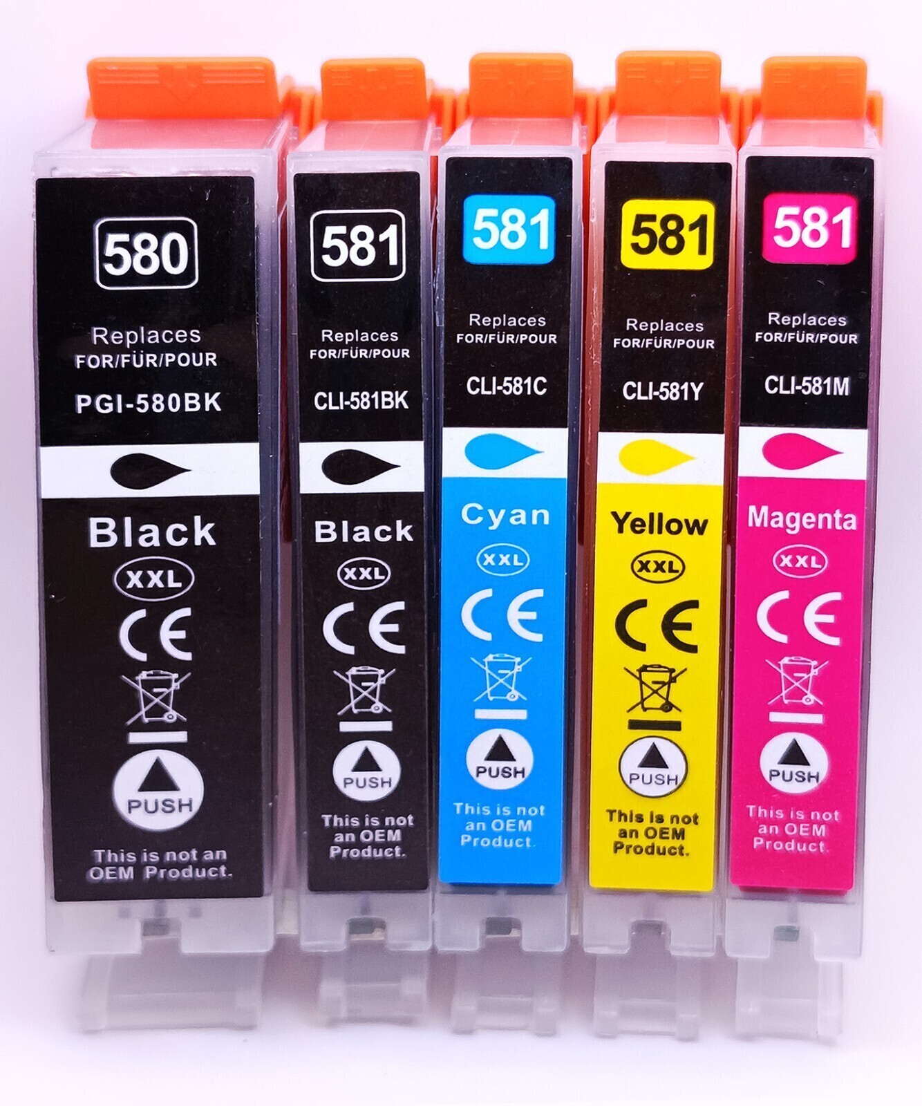 PATRONEN PGI-580 CLI-581 CANON Pixma TS705 TS6150 TS6350 TS9550 TR7550 ...