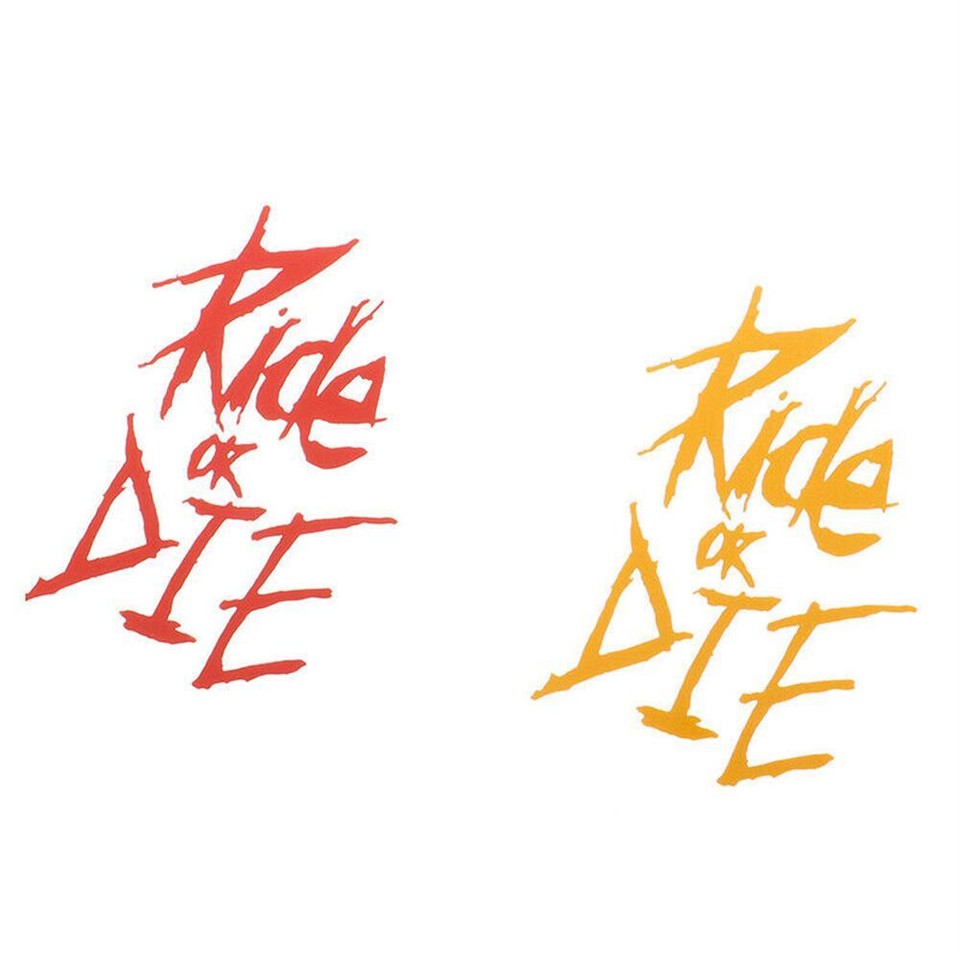 Bike Frame Sticker Ride Or Die Tube Sticker Bicycle Decals Decorative ...