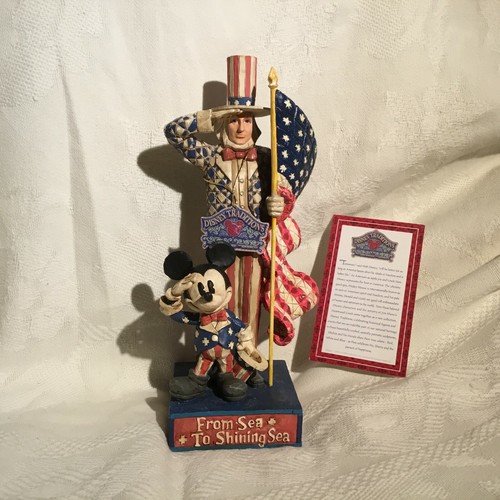 Disney Jim Shore Mickey & Uncle Sam AMERICAN ORIGINALS Figurines Figure ...