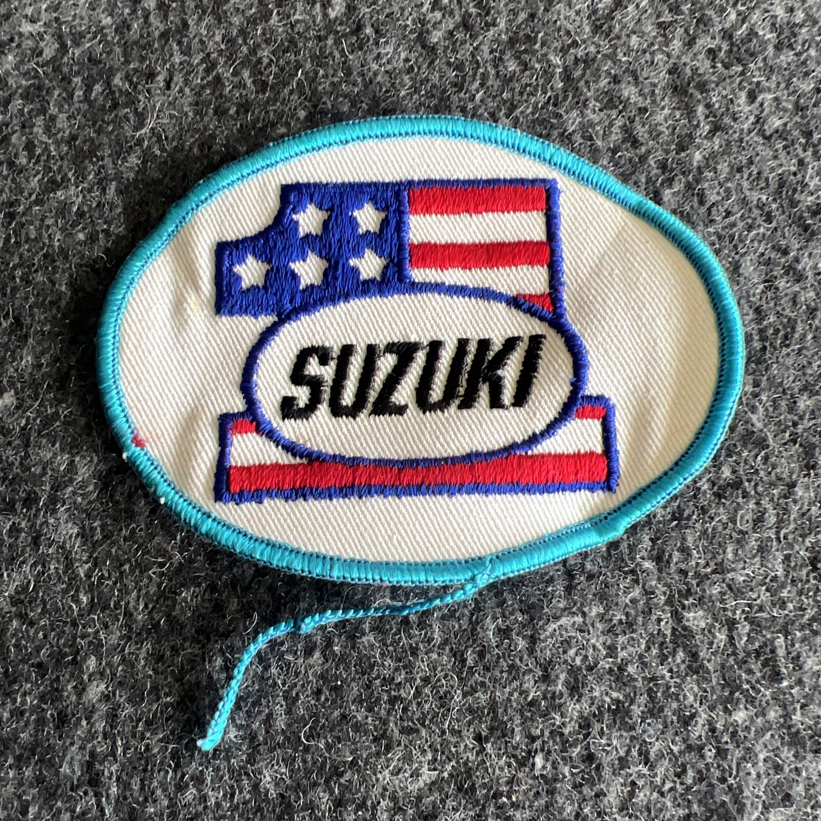 1970's SUZUKI Motorcycles Patch #1 Stars and Stripes Super 6 Hustler GS750 RM125 | eBay