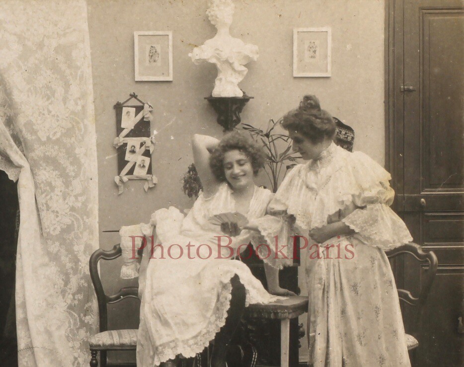 All Cards Scene Naughty Two Women c1900 France Photo Stereo Vintage ...