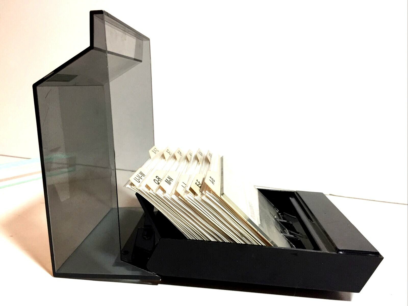 Vtg Rolodex CBC-100 Business Card Phone Number Covered File Lightly ...