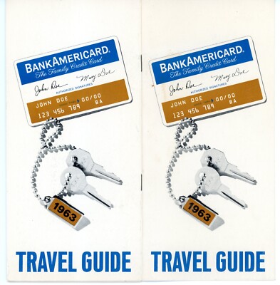 1963 Bank of America Bank Americard California Travel Guide, 32 Pages ...