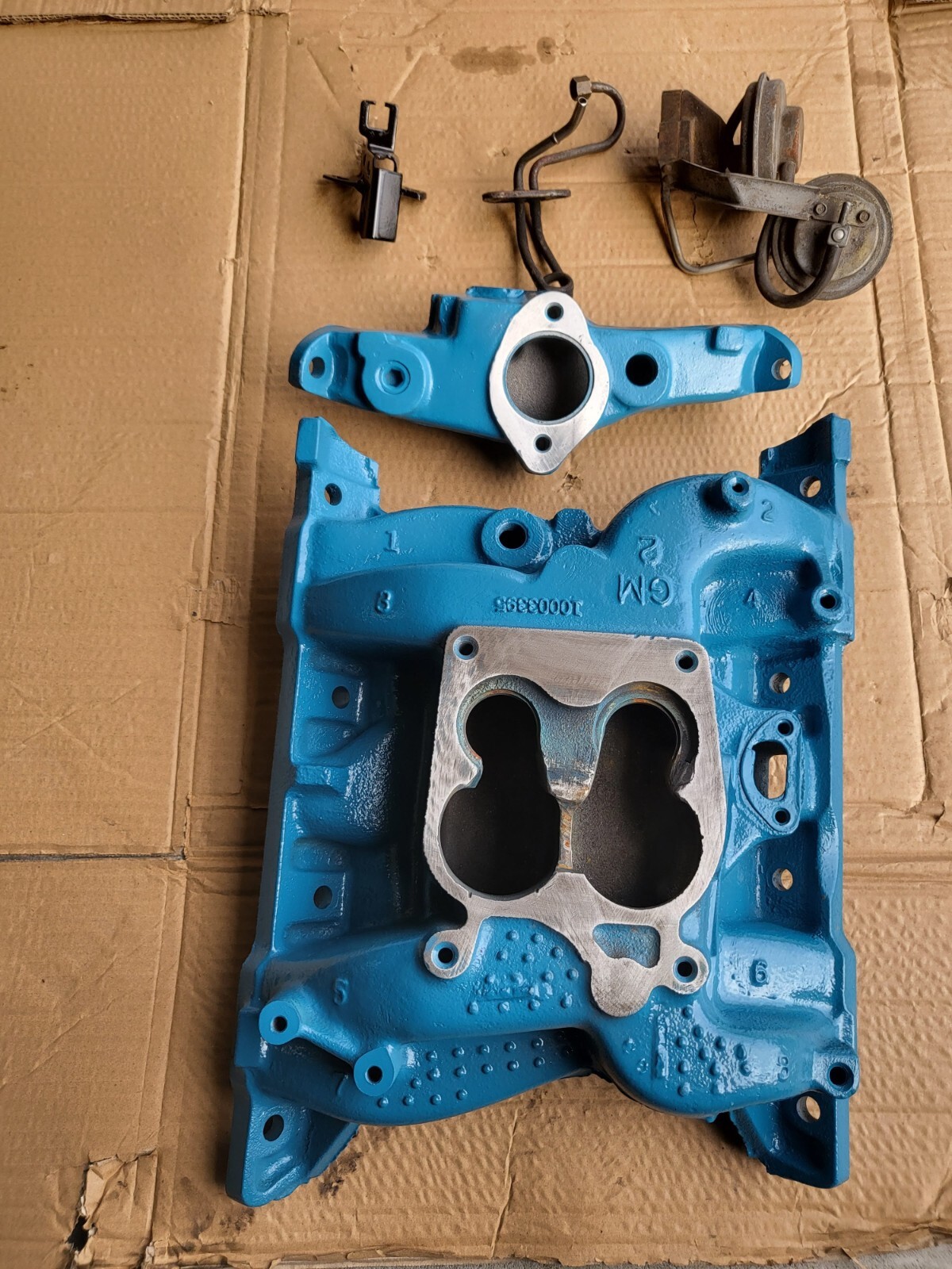 1979 PONTIAC TRANS AM INTAKE MANIFOLD WITH ALUMINUM CROSSOVER | eBay