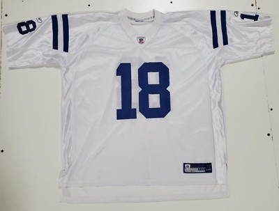 NFL Indianapolis Colts White Jersey #18 Peyton Manning Size 3XL | eBay