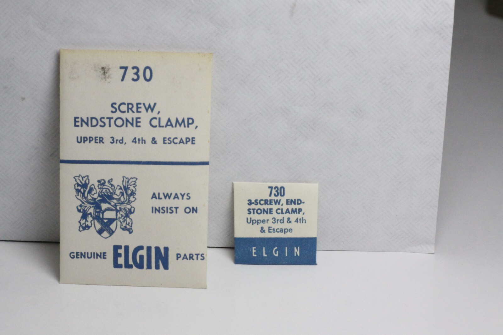 ELGIN 730 ENDSTONE CLAMP SCREW UPPER 3RD & 4TH & ESCAPE 31W | eBay