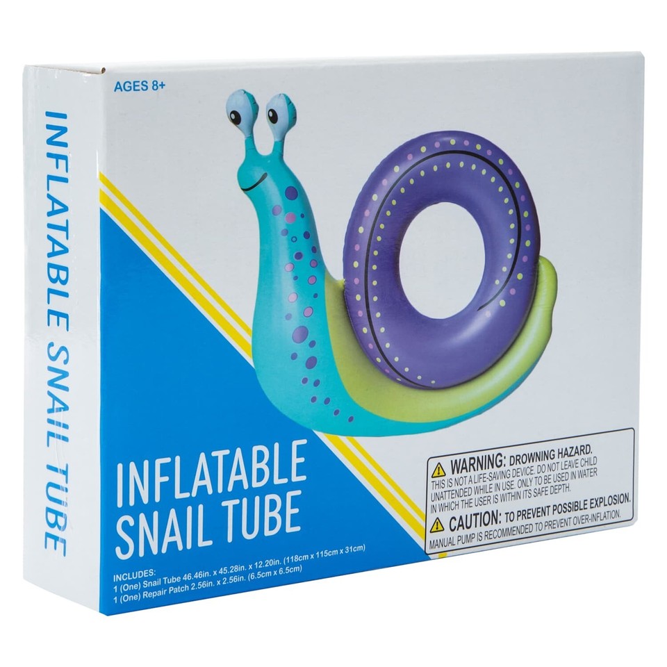 Inflatable Snail Pool Tube 46.46in x 45.28in Ages 8+ | eBay