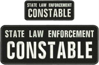 state law enforcement constable embroidery Patches 4x10 and 2x5hook on ...