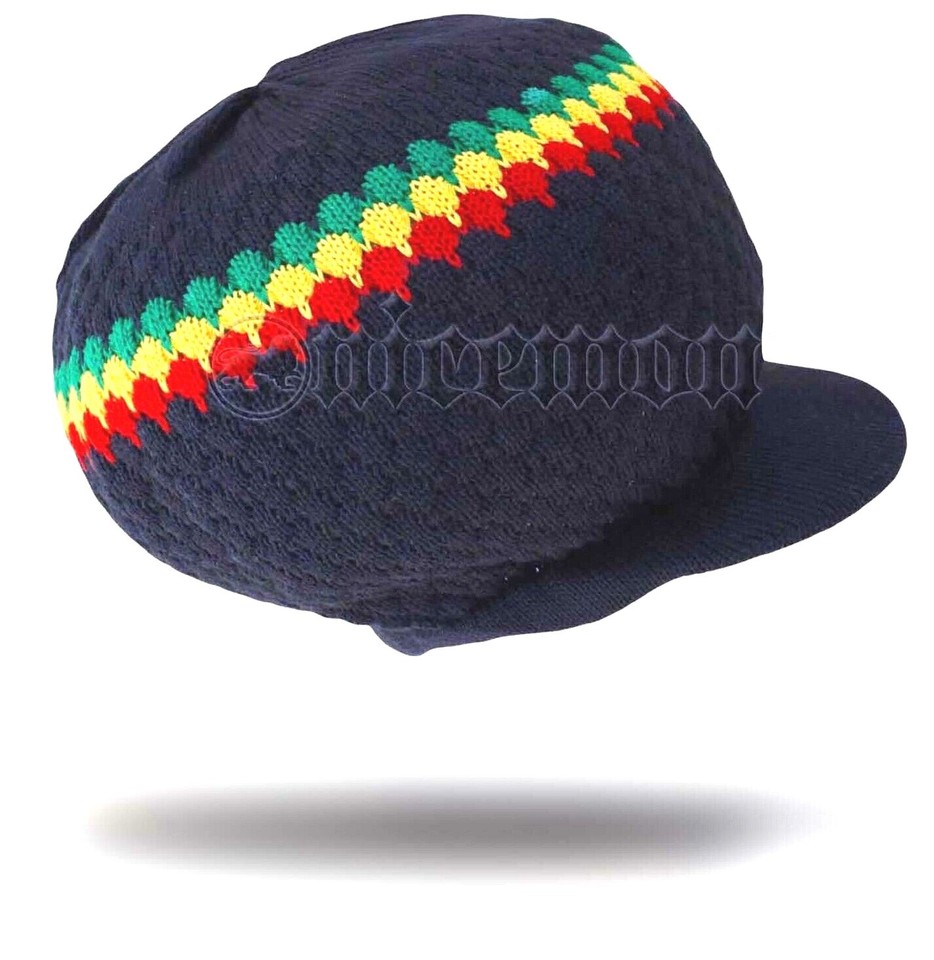 Rasta Rastafari Hat Cap Rastacap Reggae Jamaica Headwear Dreadlocks ...