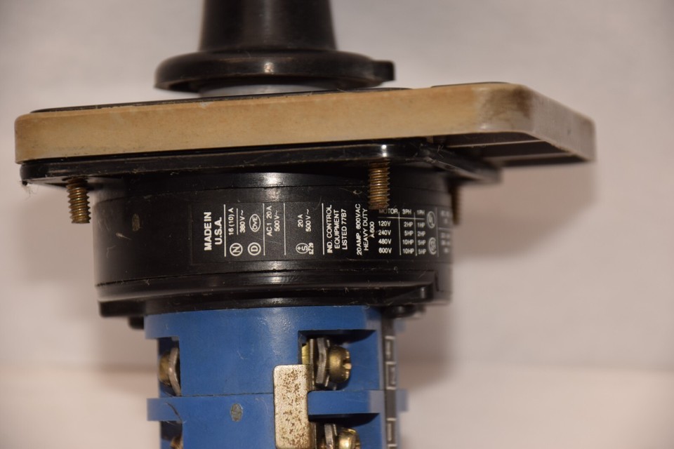 KRAUS & NAIMER C18 20A 20 AMP 3 Phase 600V Heavy Duty 4-Position Switch ...