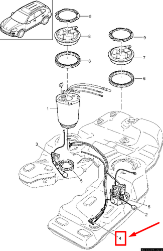 PORSCHE CAYENNE 92A Left Suction Jet Pump 958.620.113.10 95862011310 ...