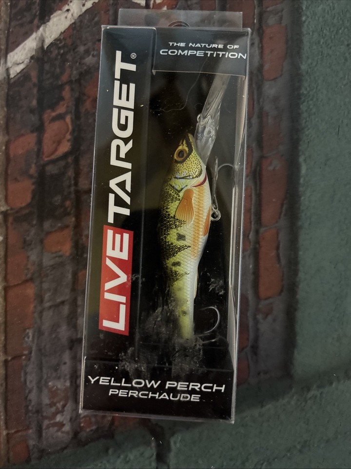 LIVE TARGET YP73D106 Yellow Perch Diving Crankbait Lure 2-7/8" 3/8oz ...