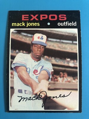 1971 Topps Baseball #142 MACK JONES, EX/NM - FREE SHIPPING | eBay