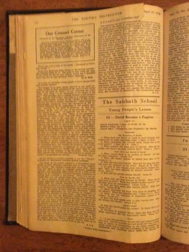 Youth’s Instructor ENTIRE 1928 EDITION Bound SDA Adventist Sabbath ...