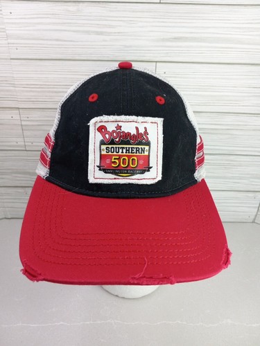 Bojangles Southern 500 Fanatics Trucker Snapback Hat Distressed Nascar ...