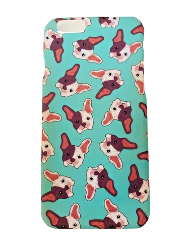 French Bulldog Iphone Case Cover Protection Blue Brown Dog Hard Plastic ...