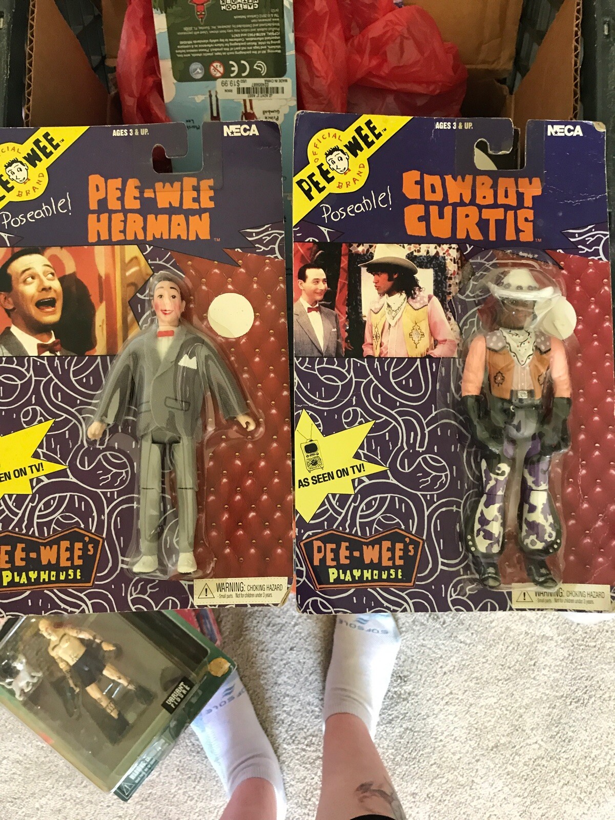 NECA Pee Wee's Playhouse Cowboy Curtis Poseable Figure Toy MOC 2006 for ...