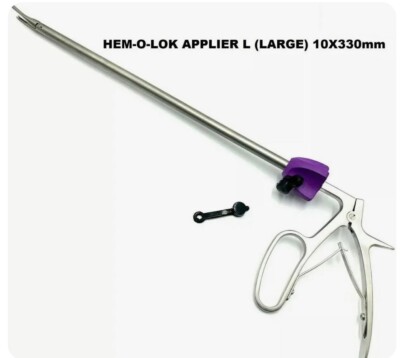 Laparoscopic Purple Hemolock Clip Applier Hem-O-Lok Ligation Applicator ...