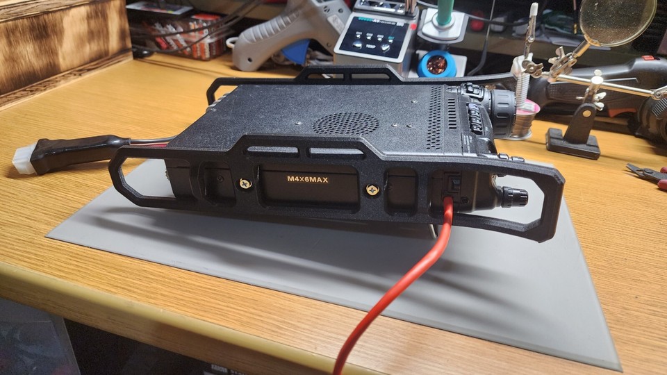 One Piece Glass filled ABS Yaesu FT-891 / FT-857D Side protective Rails ...