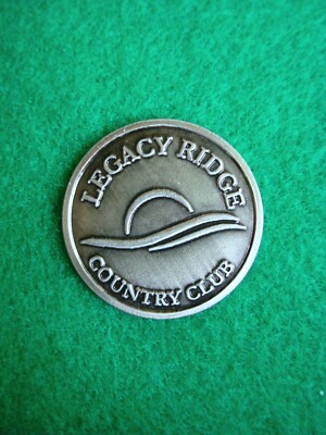 Legacy Ridge Country Club Golf Ball Marker Metal Flat Putting Coin ...