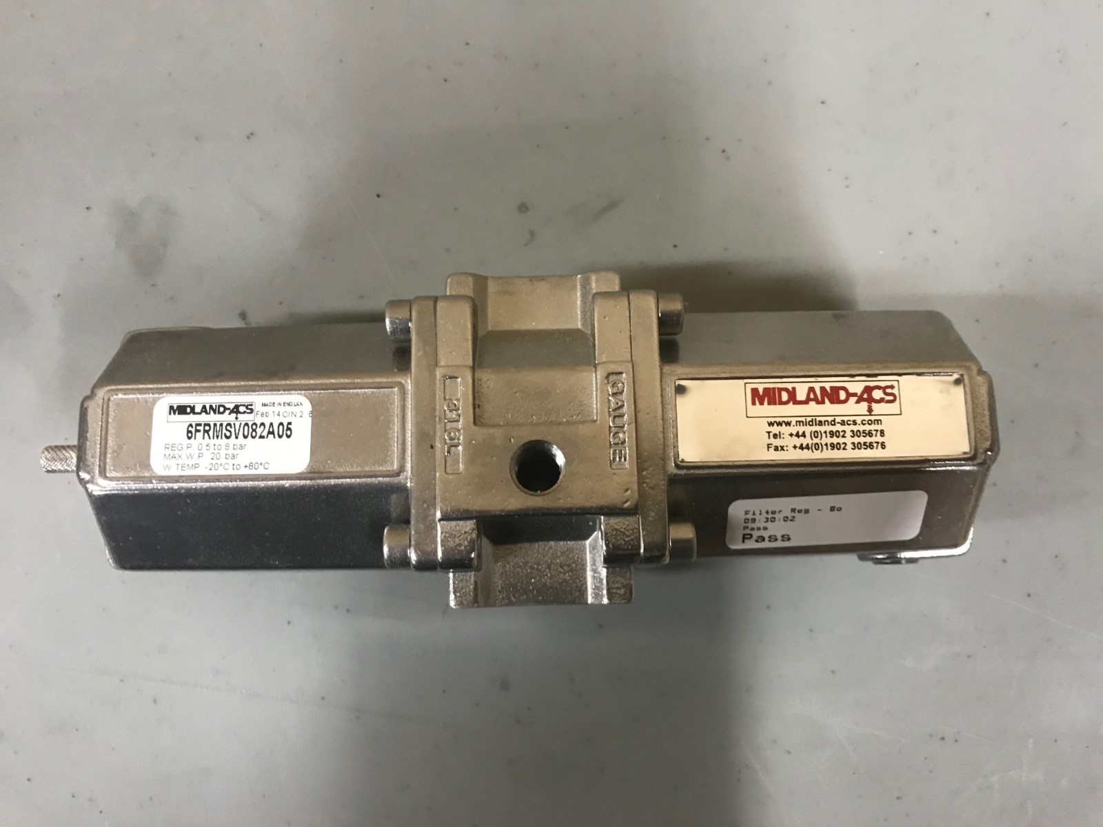 6FRMSV082A05,MIDLAND-ACS AIR FILTER/REGULATOR -NEW- | eBay