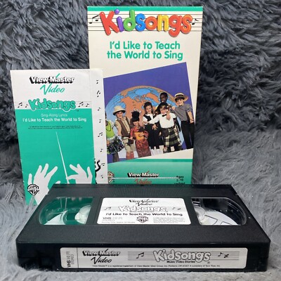 Kidsongs: I'd Like to Teach the World to Sing VHS Tape 1986 View-Master ...