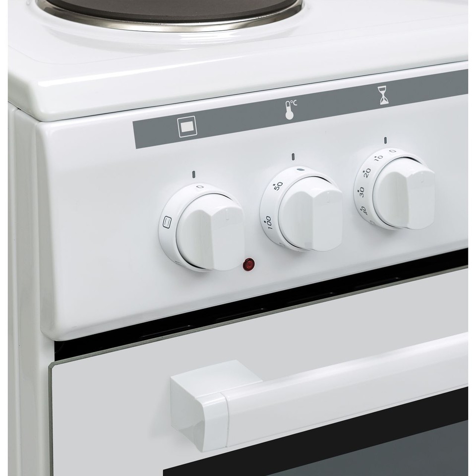 Electra B2B BEF50SEW 50cm Free Standing Electric Cooker with Solid ...