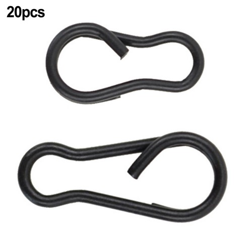 Hot Sale Snap Clips Fishing Swivel Hook Snap Black Speed Links 25pcs ...
