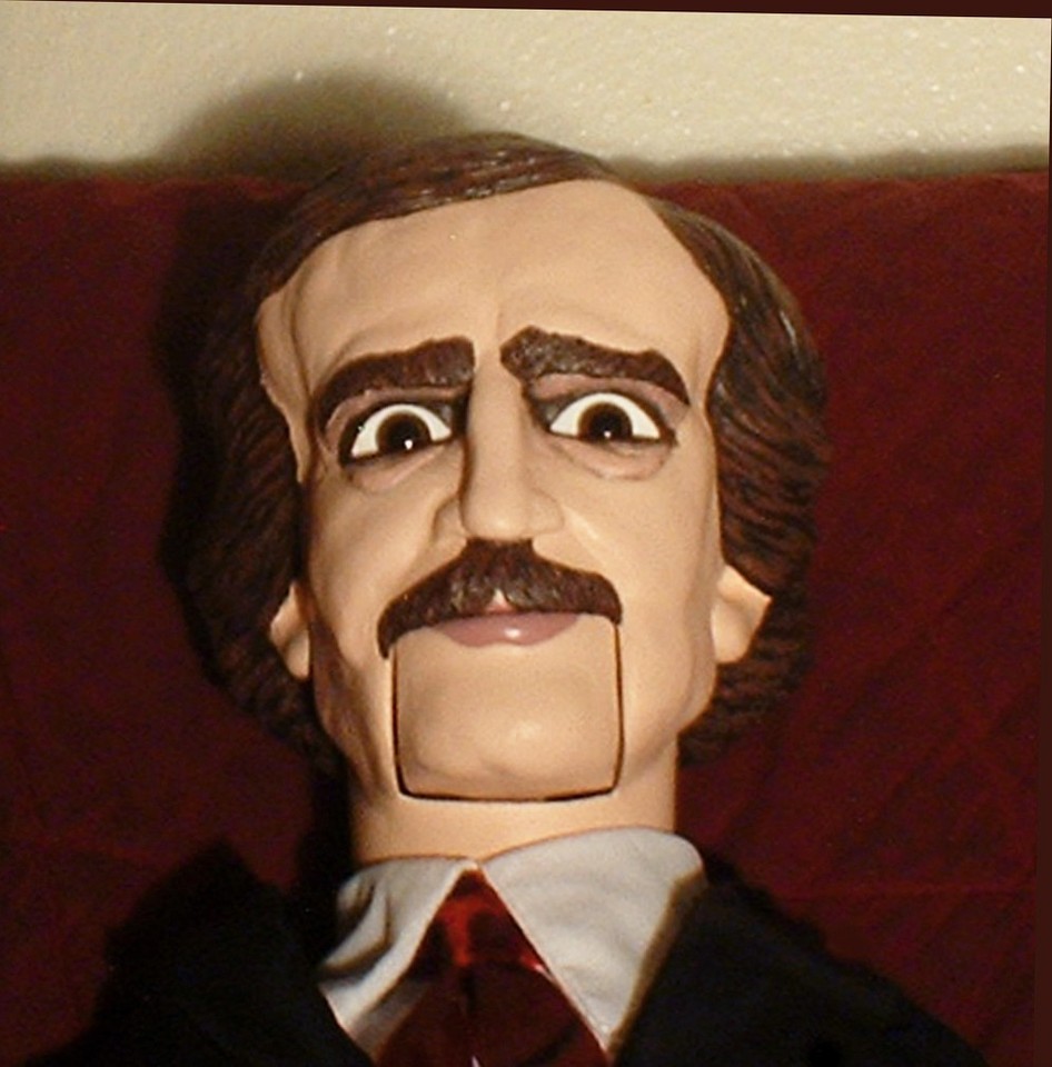HAUNTEd Edgar Allan Poe Ventriloquist Dummy "EYES FOLLOW YOU" doll ...