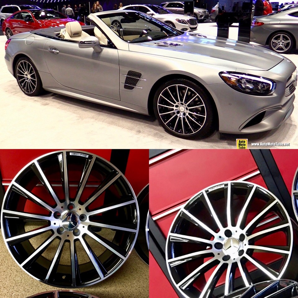 MERCEDES 20 INCH STAGGERED WHEELS RIMS SET4 NEW SL450 SL400 SL500 SL550 ...