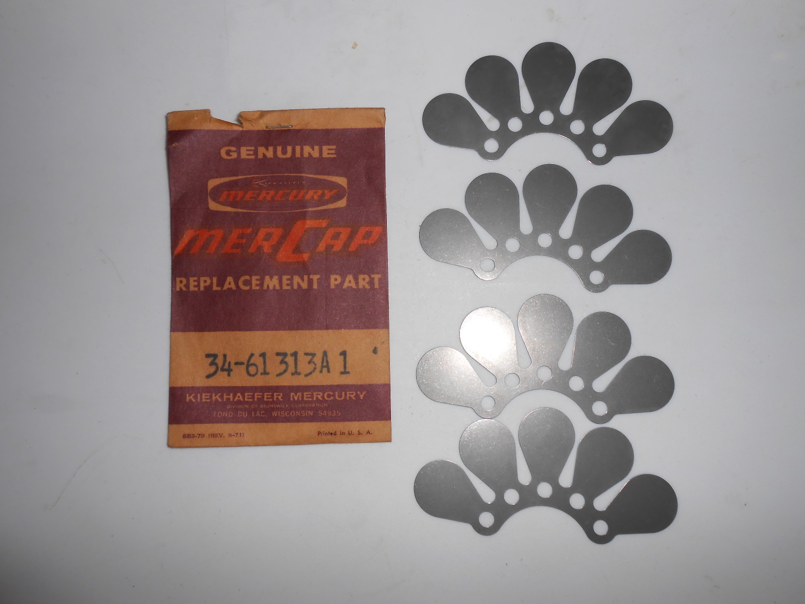 34-61313A1 NEW GENUINE VINTAGE MERCURY OUTBOARD REED KIT (4 REEDS) LOT ...