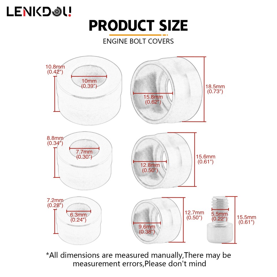 CNC Engine Bolt Topper Caps Covers For Harley Touring Dyna Softail ...