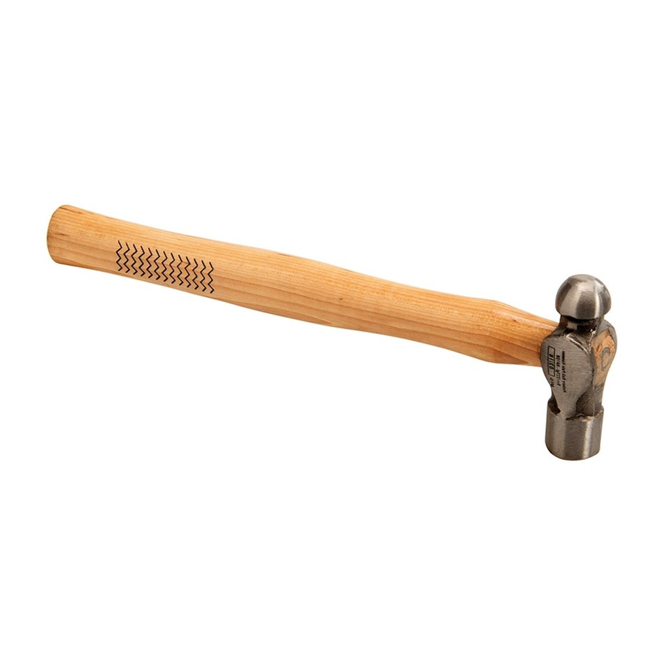 8oz Ball Pein Hammer Striking Face & Ball End Hickory Shaft Forged ...