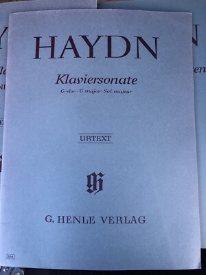 Henle Edition JOSEPH HAYDN Piano Sonata G major HN358 Softcover Sheet ...