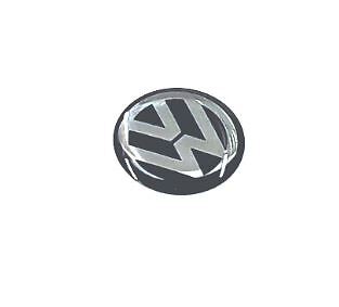 Genuine VW Logo Chrome On Black Key Fob Emblem 3C0-837-891 | eBay